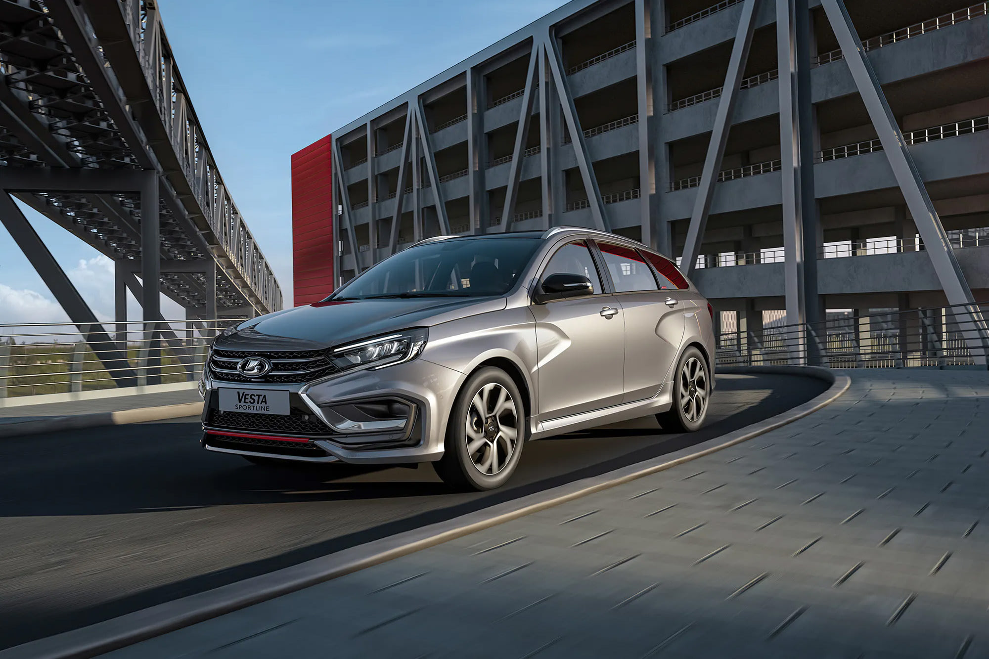 LADA Vesta SW Sportline 2025 - фото в новом кузове: салон, вид снаружи, багажник