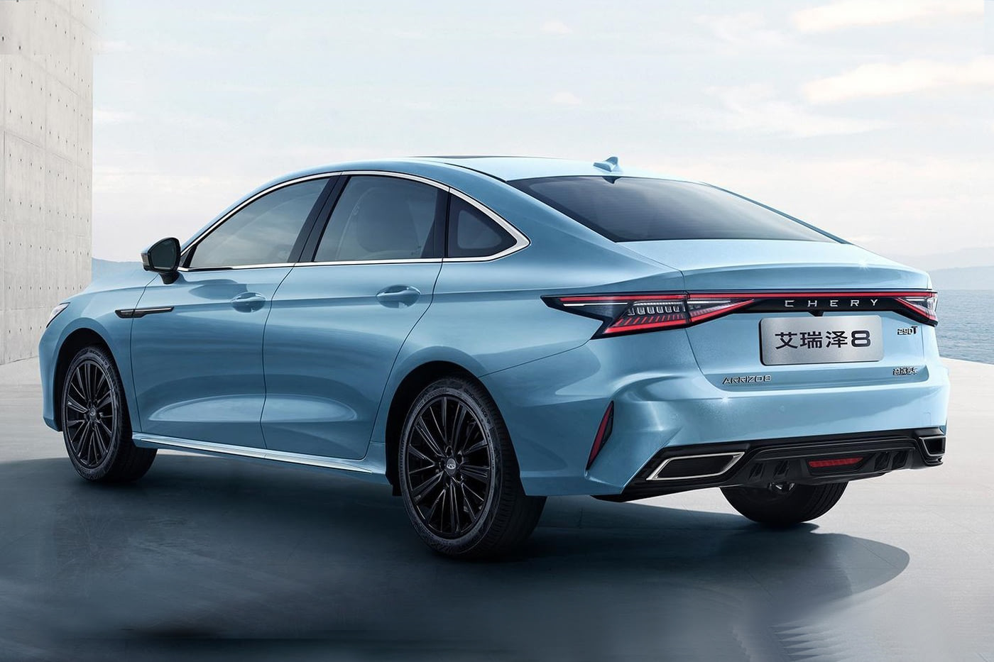 CHERY Arrizo 8 2025 - фото в новом кузове: салон, вид снаружи, багажник