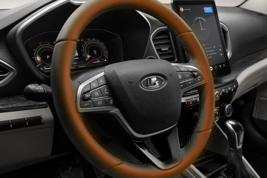 LADA AURA 2025 - фото в новом кузове: салон, вид снаружи, багажник